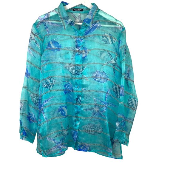 Soft Wear | Swim | Softwear By Mark Singer Womens S Beach Pool Cover Up ...